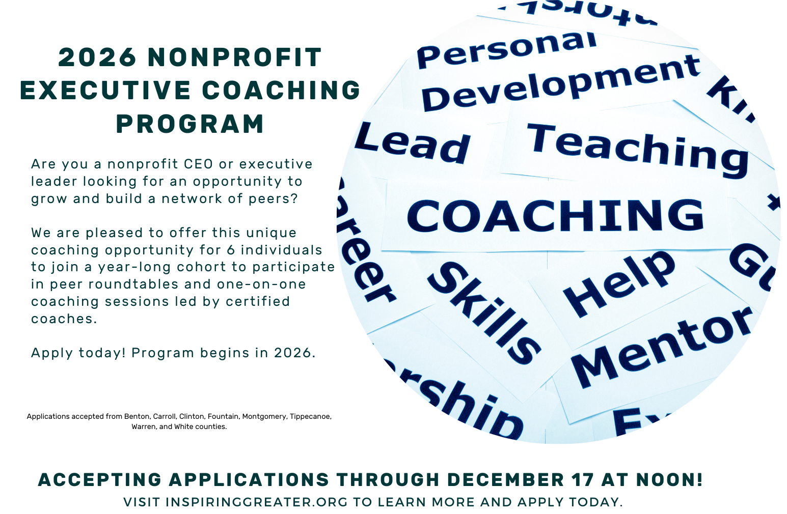 2026 Executive Coaching Program - Community Foundation of Greater Lafayette